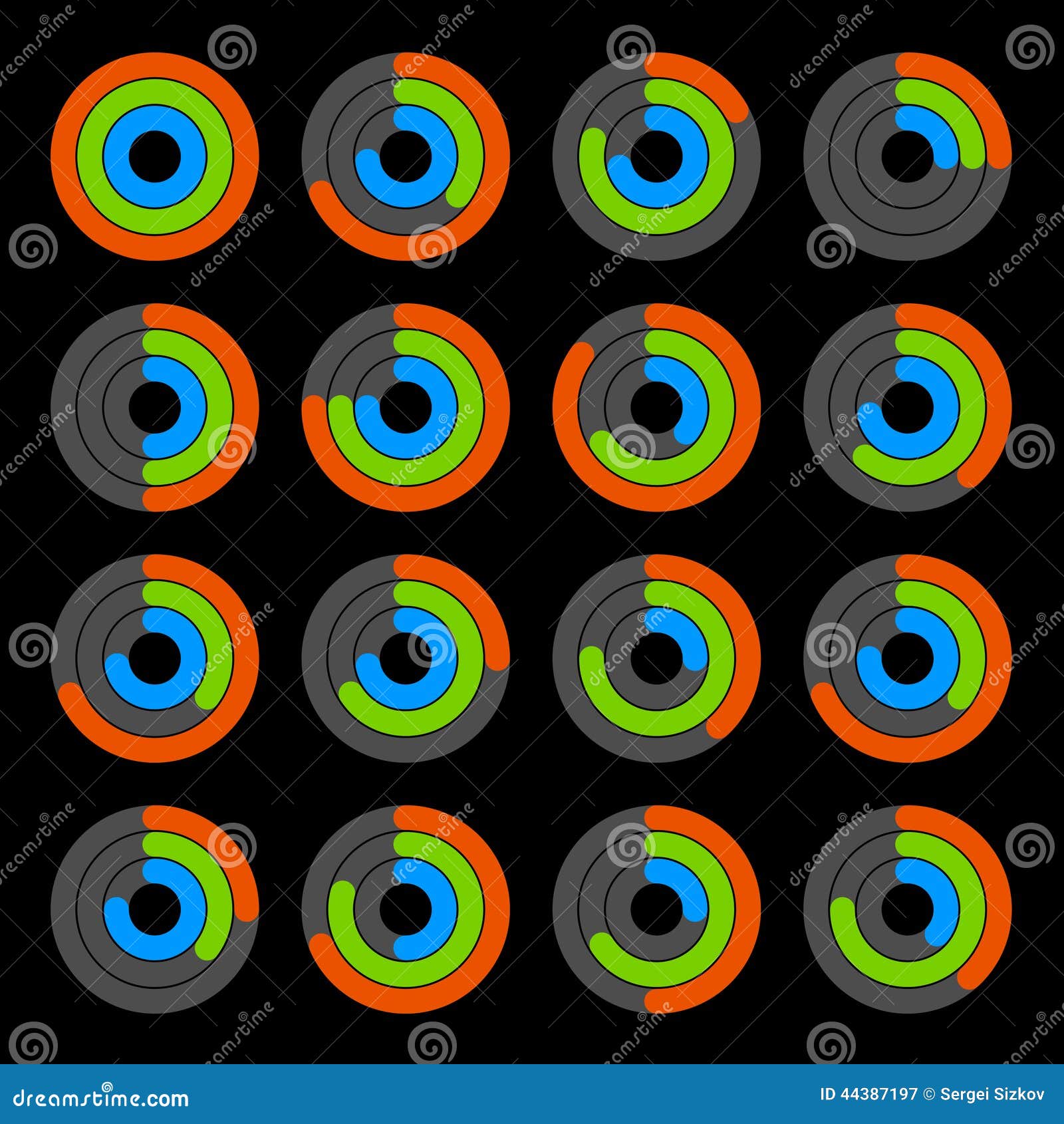 Progress Diagram Structure. Circle 100 Percent Loading Template ...