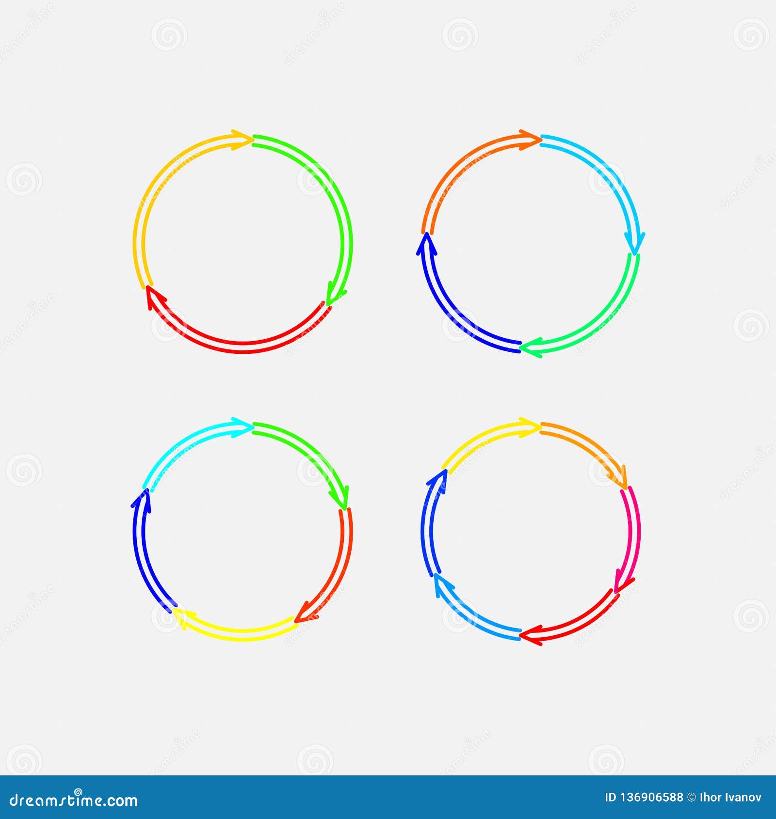 A set of circular marks stock illustration. Illustration of motion ...