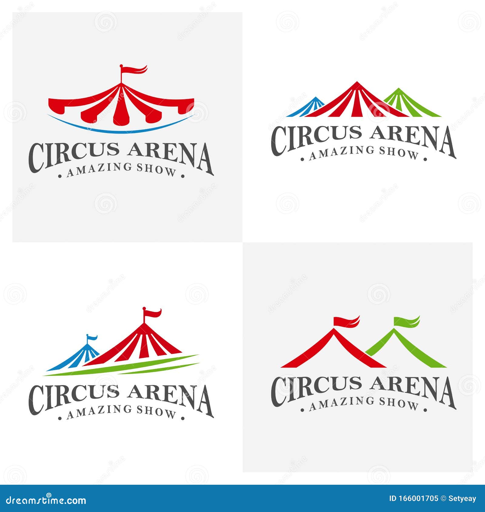 Set of Circus Icon Logo Design Vector Template, Icon Symbol ...