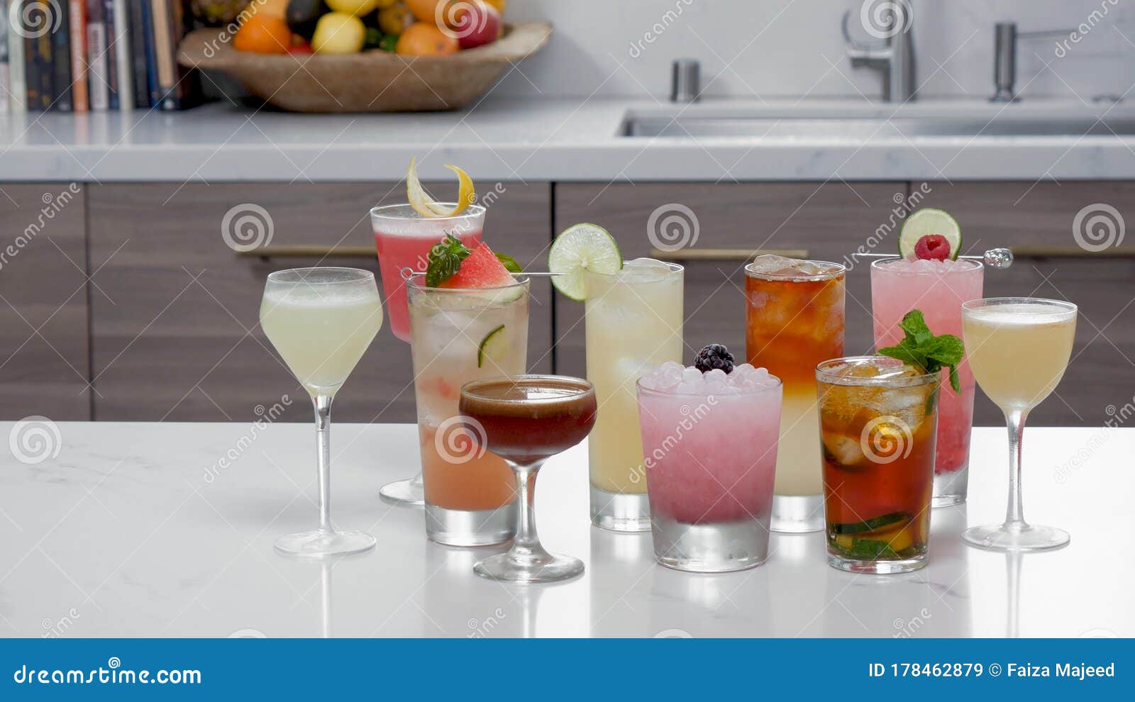 Set of Classic Cocktails Classic Alcohol Cocktails Isolated Stock Image ...
