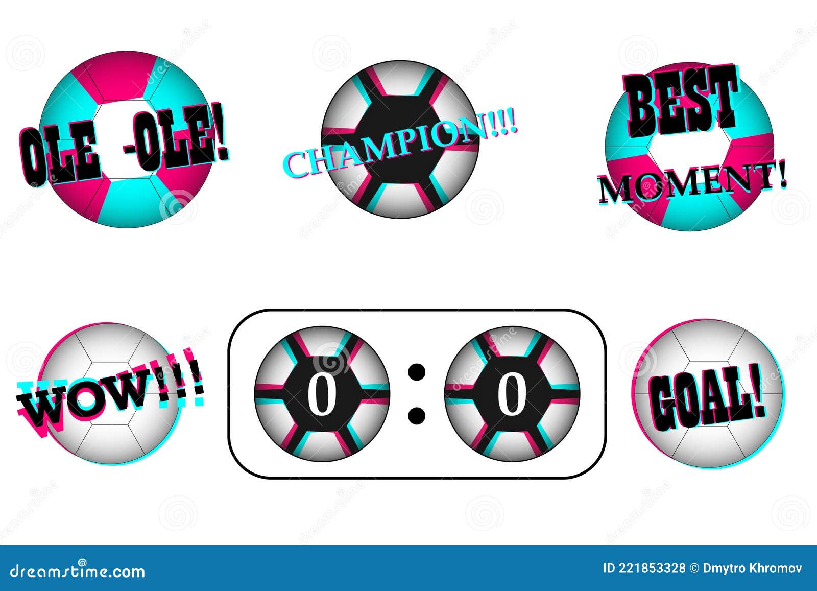 Set of Clean Stickers in the Style of Social Media. User Interface. Ui ...