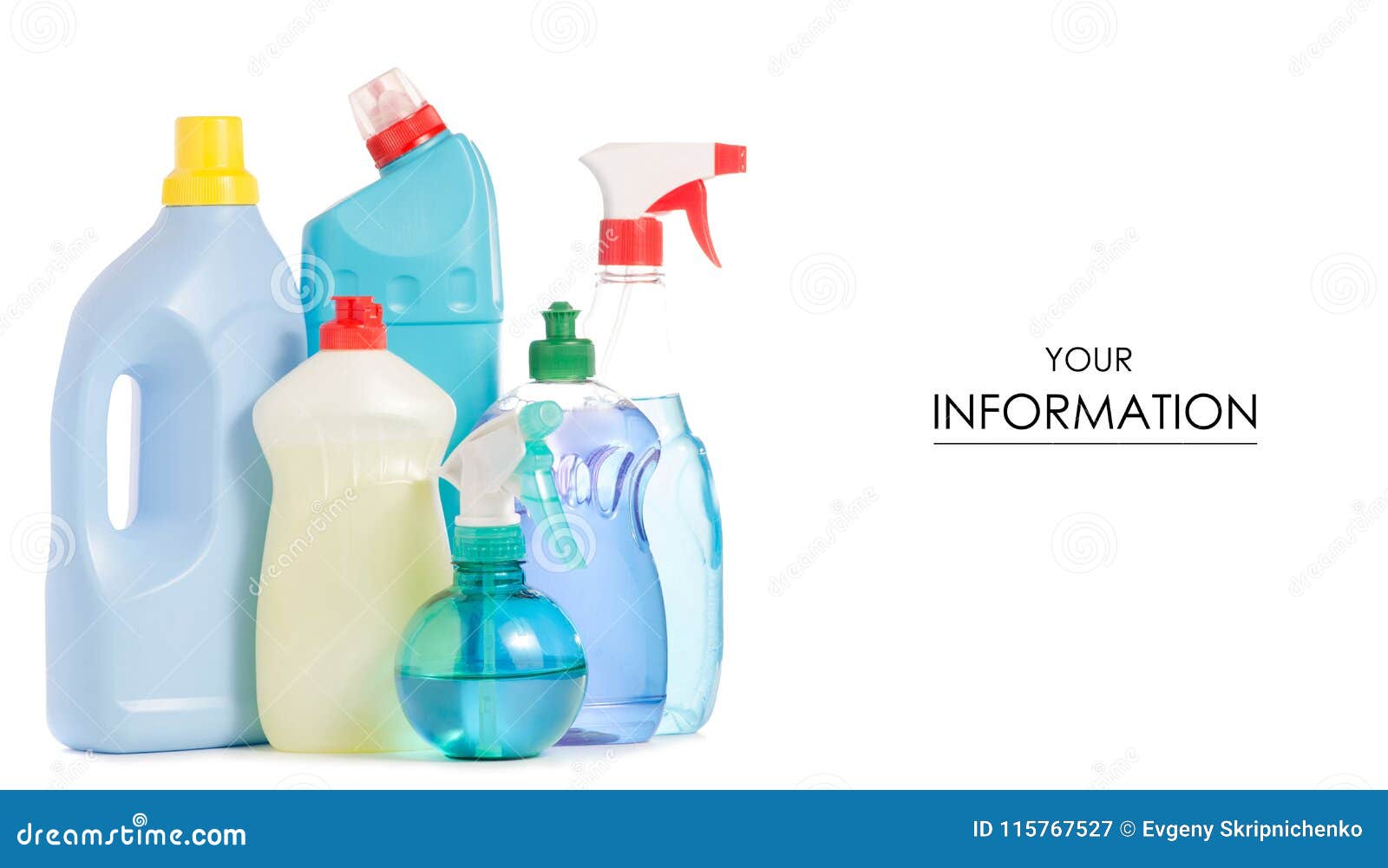 A Set of Cleaner for Cleaning Pattern Stock Image - Image of house ...