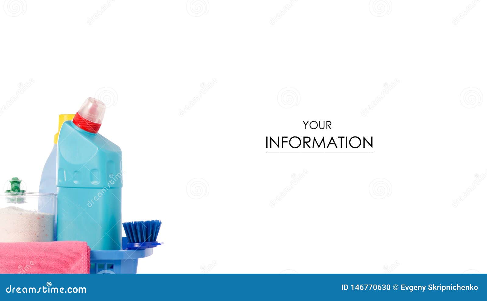 A Set of Cleaner for Cleaning Pattern Stock Photo - Image of housework ...