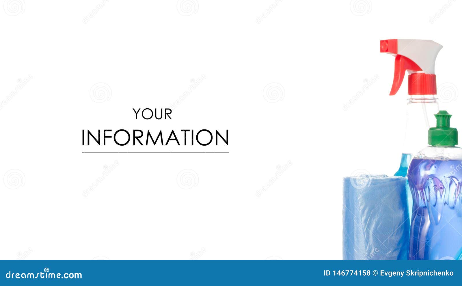 A Set of Cleaner for Cleaning Pattern Stock Photo - Image of hygiene ...