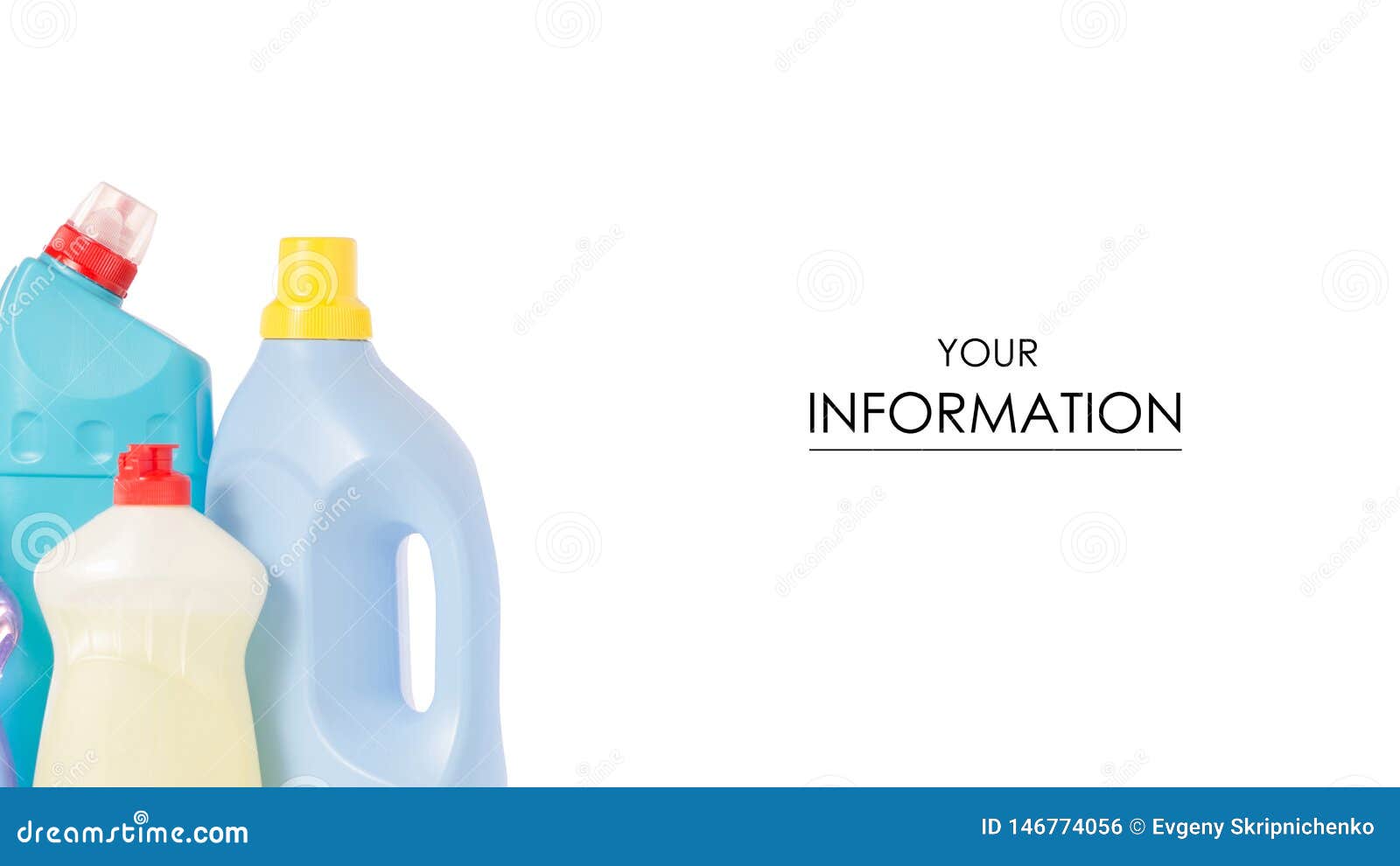 A Set of Cleaner for Cleaning Pattern Stock Photo - Image of green ...