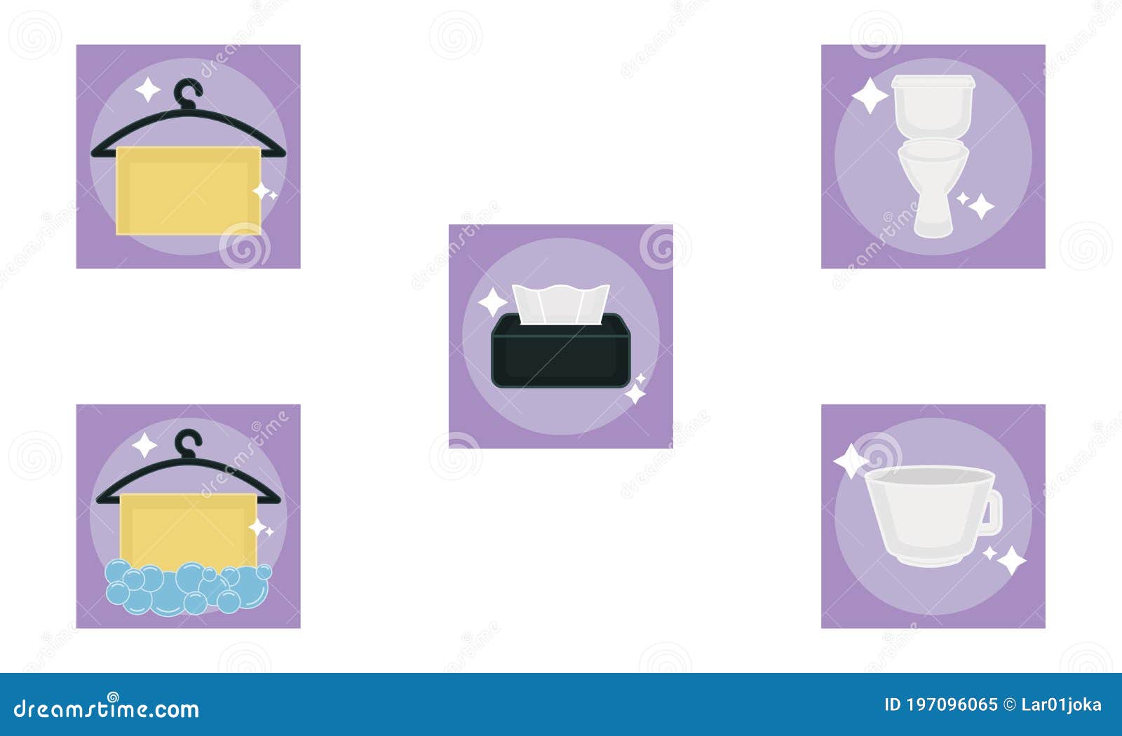 Set of Cleaning Products Icons Stock Vector - Illustration of bottle ...