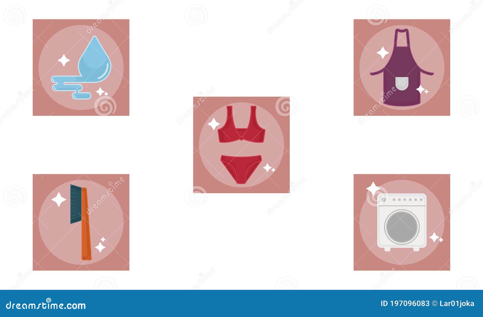 Set of Cleaning Products Icons Stock Vector - Illustration of hygiene ...