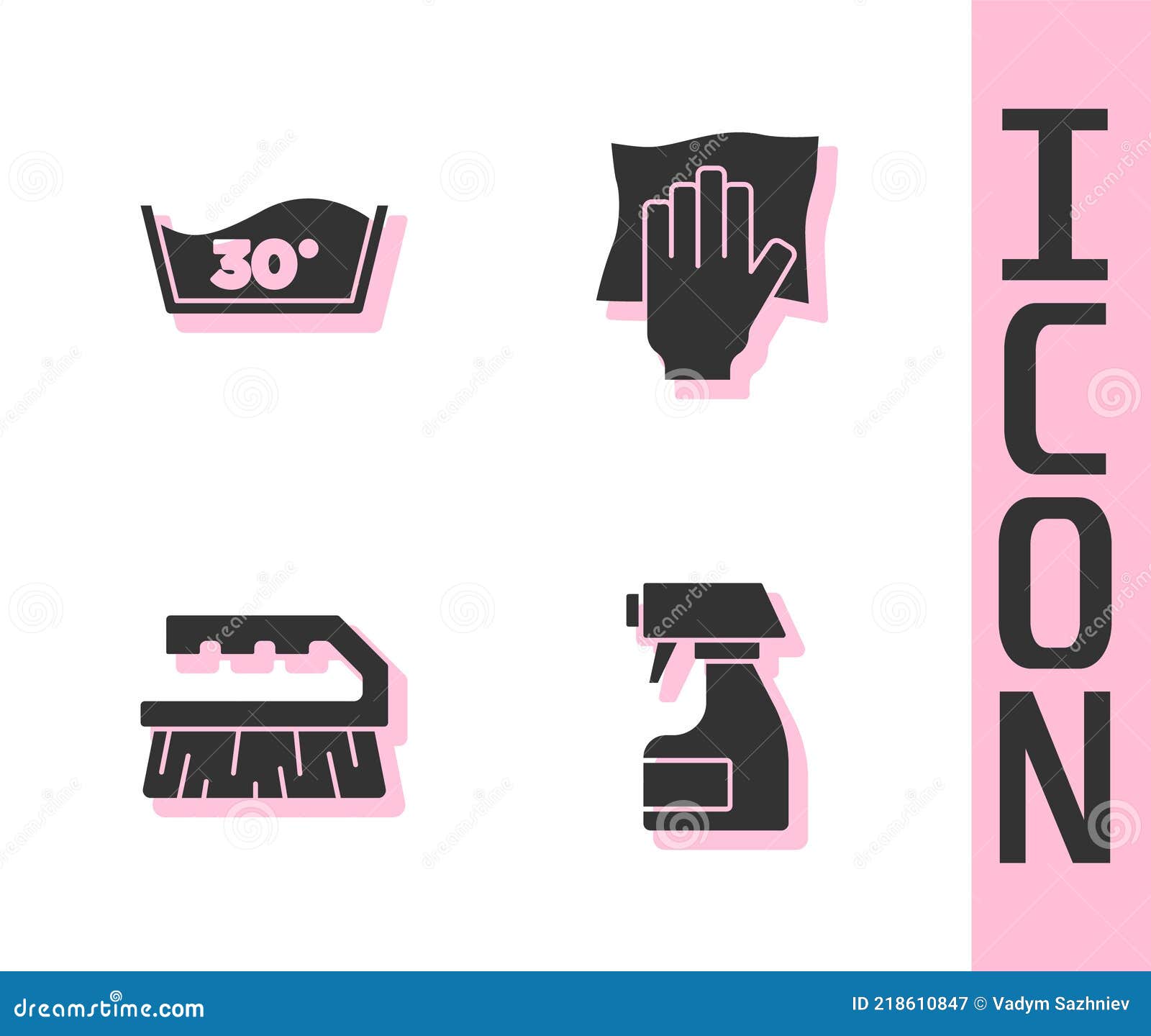 Pink Cleaning Set Stock Illustrations – 1,398 Pink Cleaning Set Stock ...