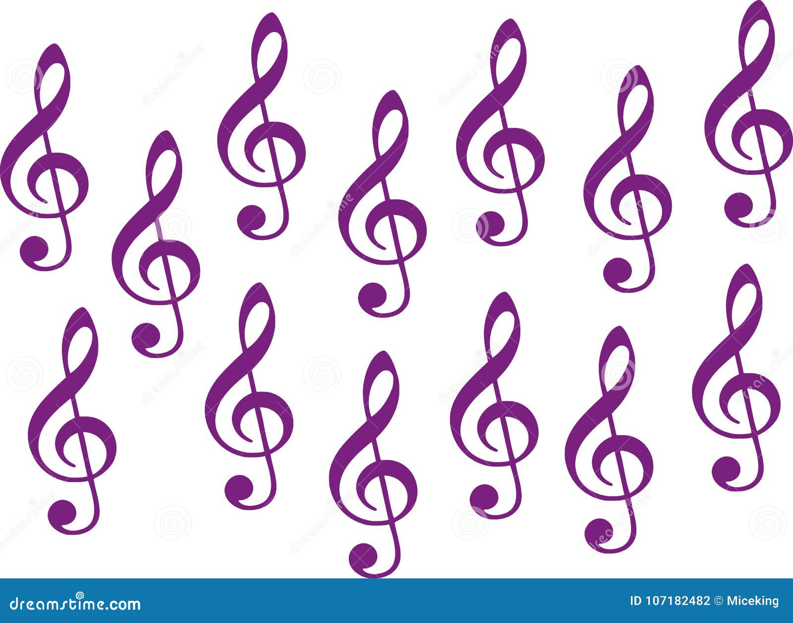 Set of clefs stock vector. Illustration of icon, music - 107182482