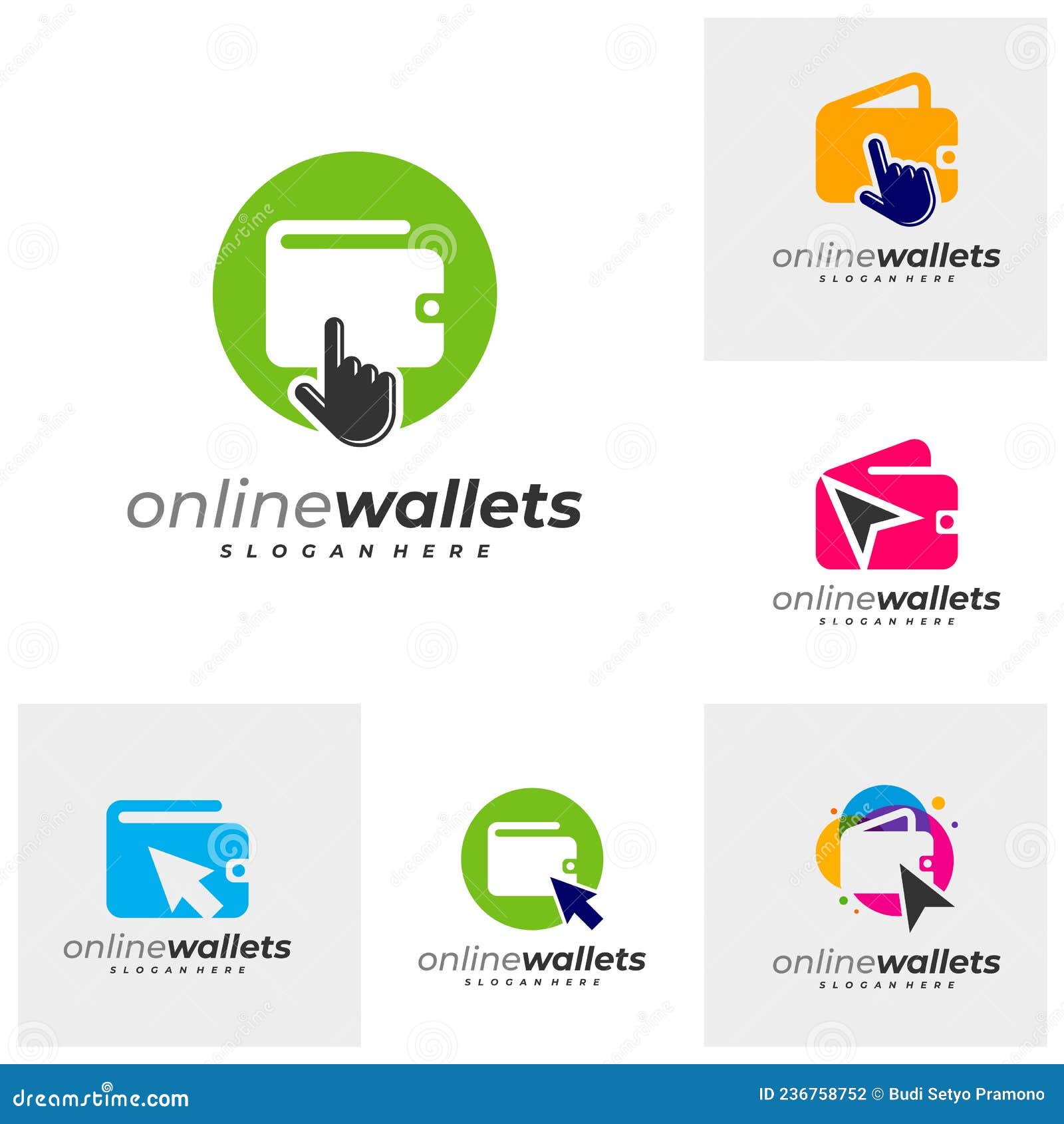 Wallets Logo Vector Template, Creative Wallets Logo Design Concepts ...
