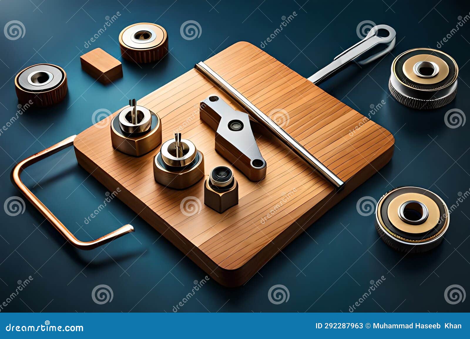 A Set Of Climbing Cams And Nuts Arranged Meticulously On A Flat Surface ...