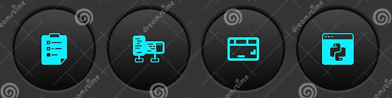 Set Clipboard with Checklist, Computer Monitor Screen, Keyboard and ...