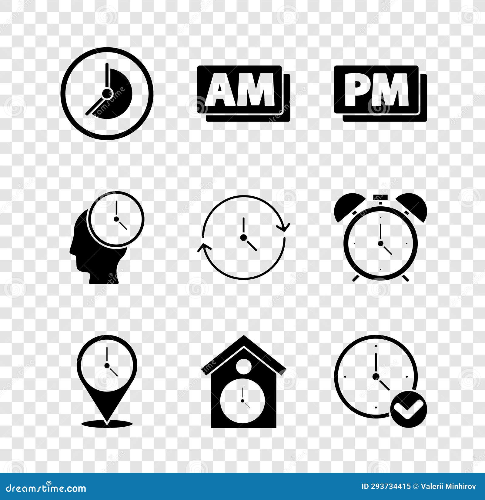 Set Clock, am, PM, Location with Clock, Retro Wall Watch, Time ...