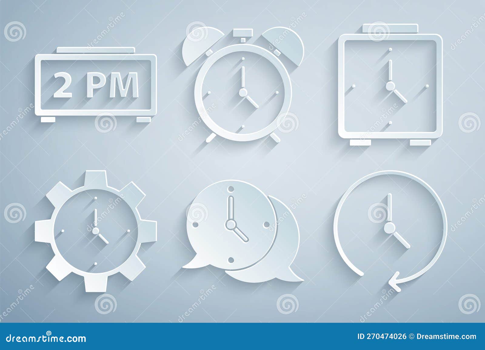 Set Clock Speech Bubble, Alarm Clock, Time Management, and Digital ...