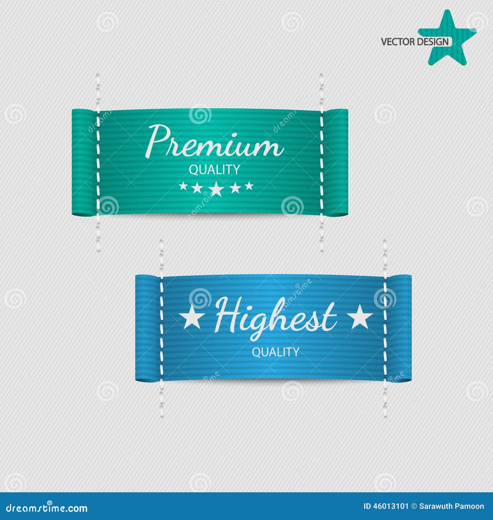 Set of Clothing Labels Vector Stock Vector - Illustration of exclusive ...