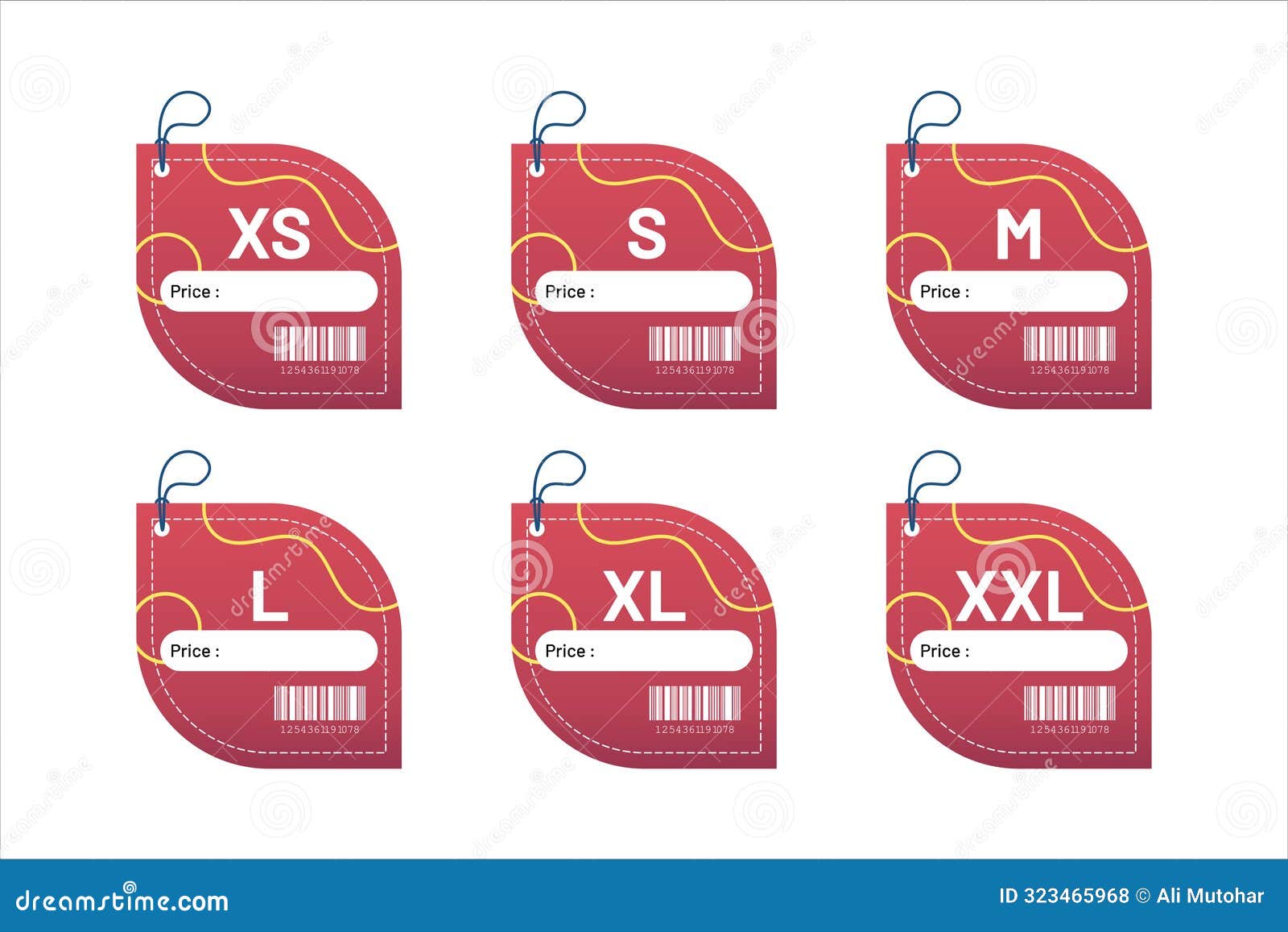 Xxl Clothing Size Tag Icon Showing Large Garment Dimensions Royalty ...