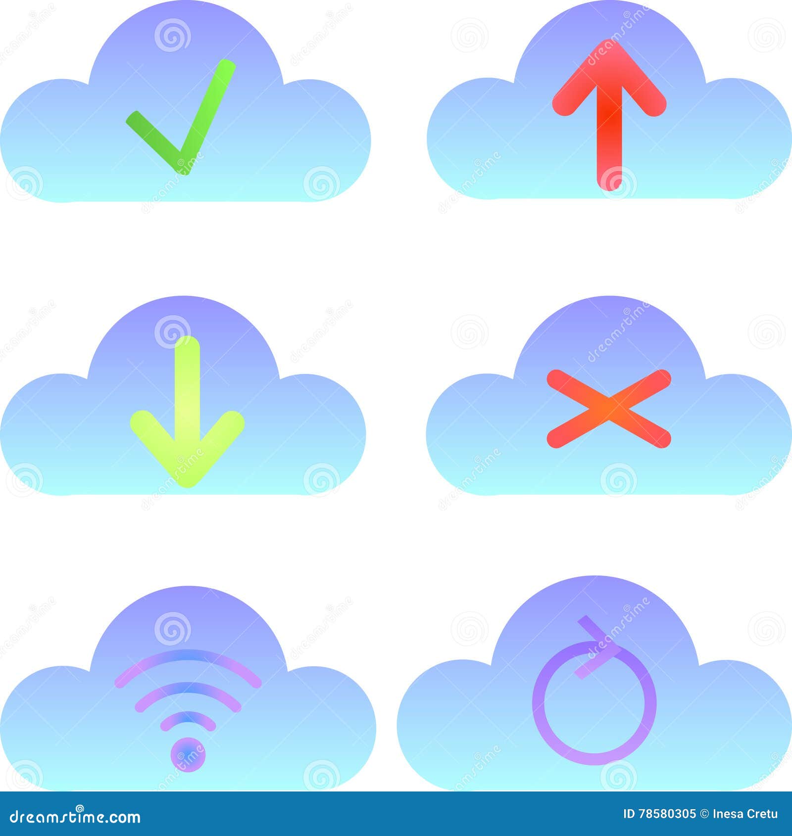 Set of Cloud Icons, Computing Icons and Logos Stock Vector ... Set of Cloud Icons, Computing Icons and Logos Stock Vector ...