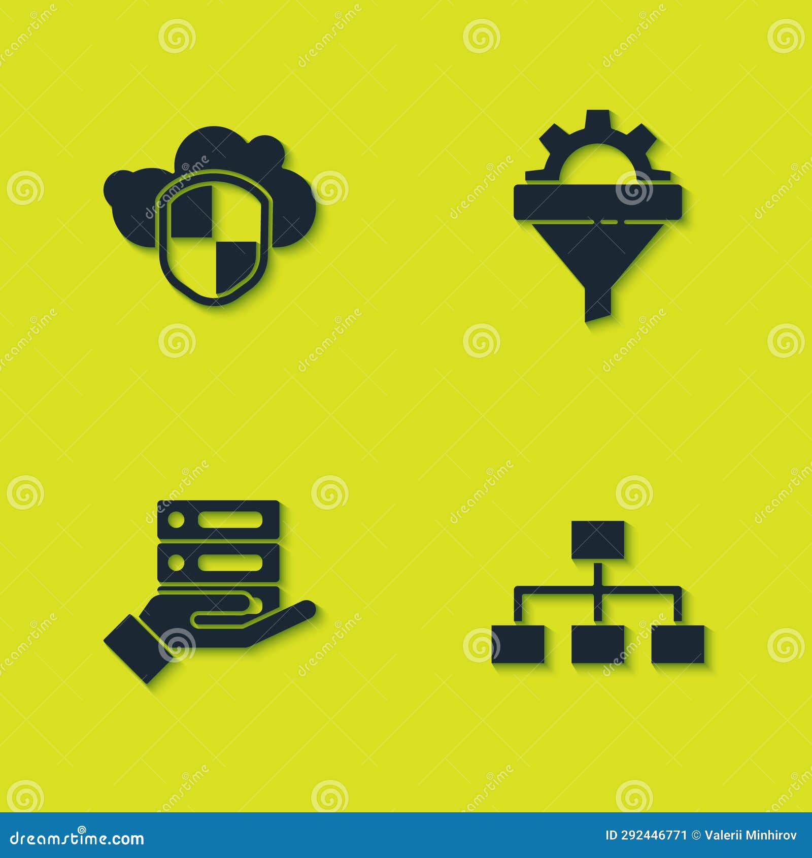 Set Cloud and Shield, Hierarchy Organogram Chart, Server, Data, Web ... Set Cloud and Shield, Hierarchy Organogram Chart, Server, Data, Web ...