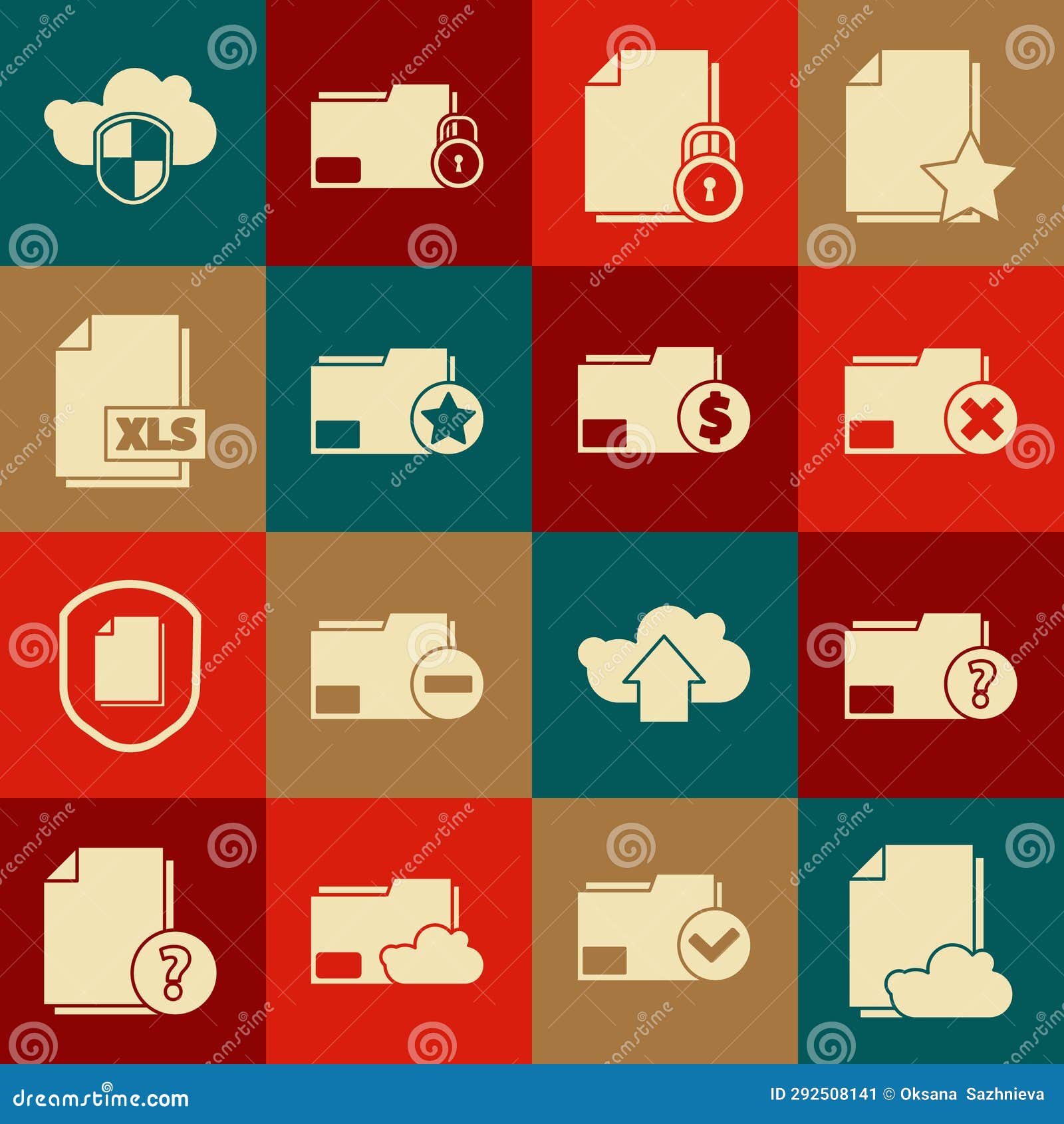Set Cloud Storage Text Document, Unknown Folder, Delete, Document and ... Set Cloud Storage Text Document, Unknown Folder, Delete, Document and ...