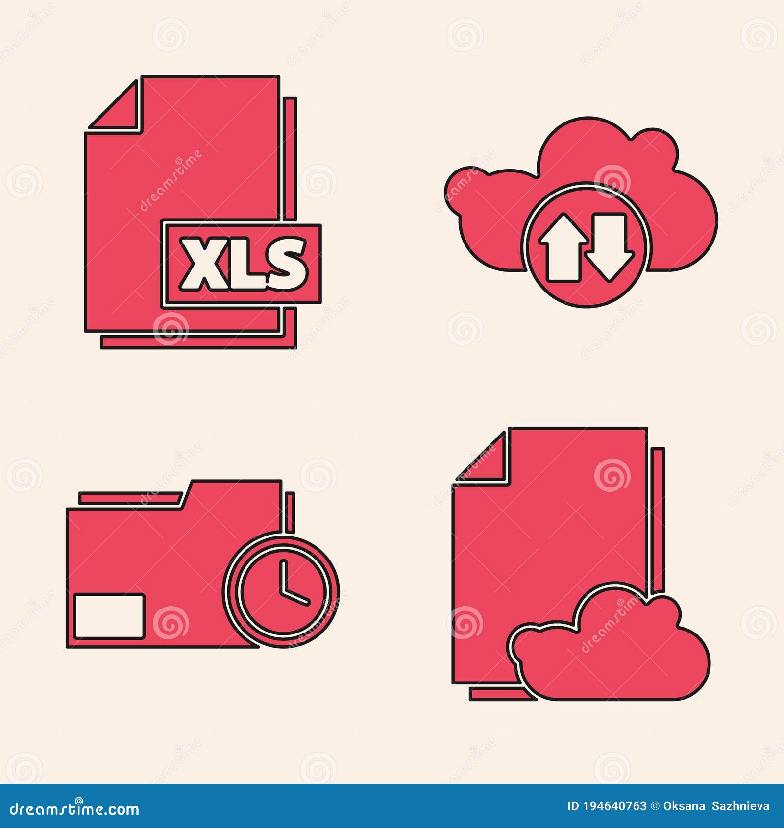 Set Cloud Storage Text Document, XLS File Document, Cloud Download and ... Set Cloud Storage Text Document, XLS File Document, Cloud Download and ...
