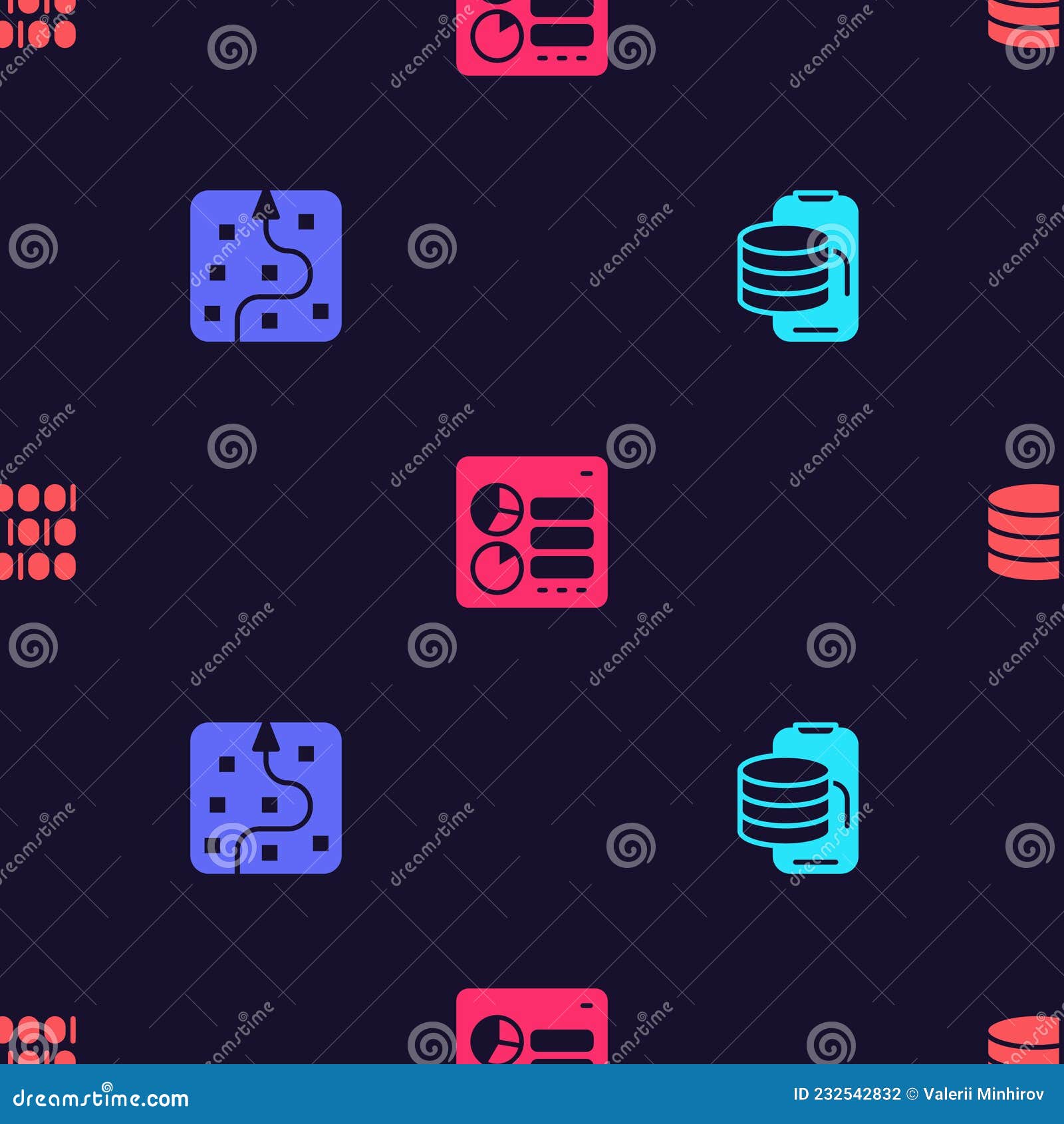 Set Cloud Technology Data Transfer Neural Network Computer Api Interface And Binary Code On