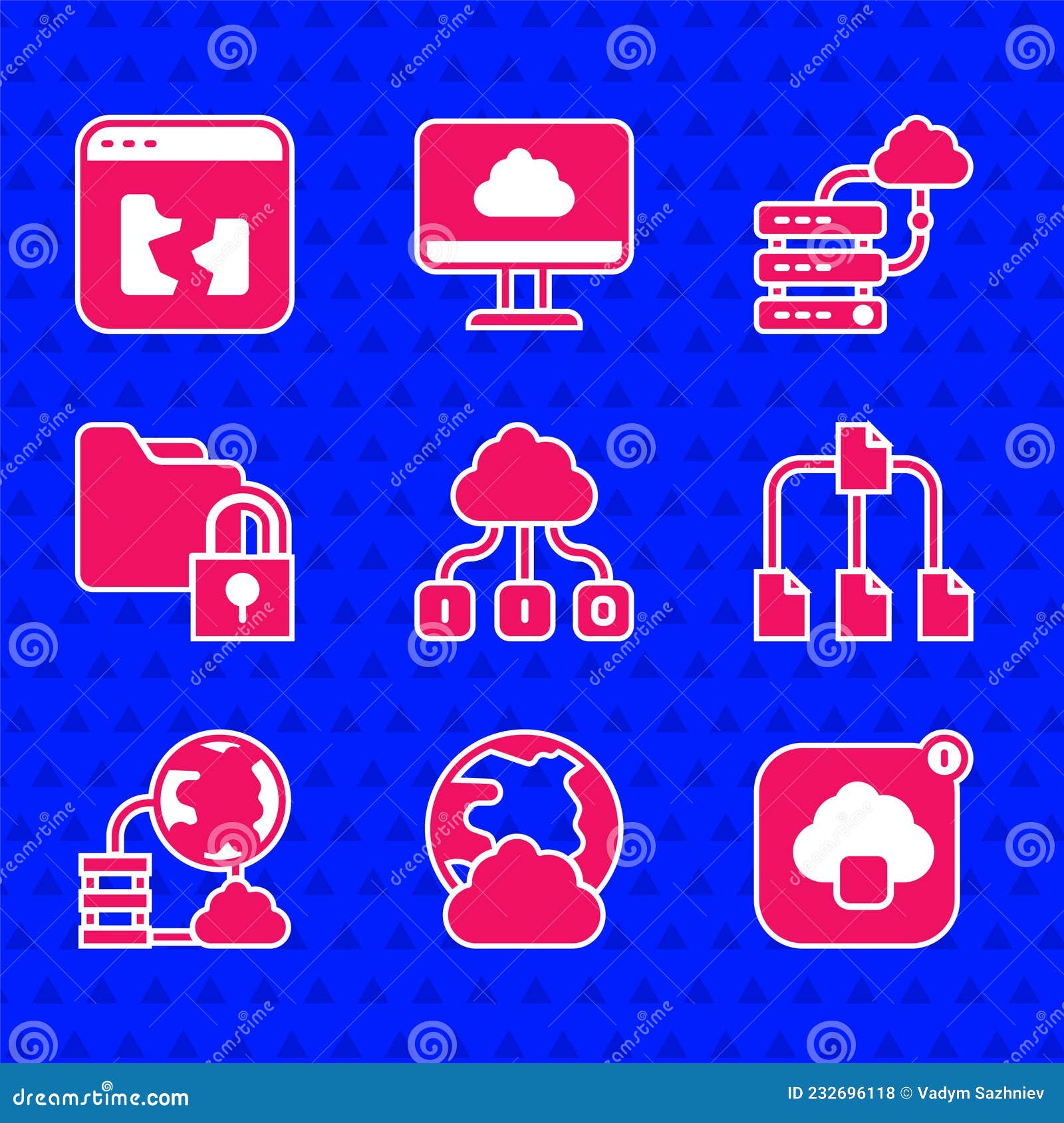 Set Cloud Technology Data Transfer, Social Network, Folder Tree ... Set Cloud Technology Data Transfer, Social Network, Folder Tree ...