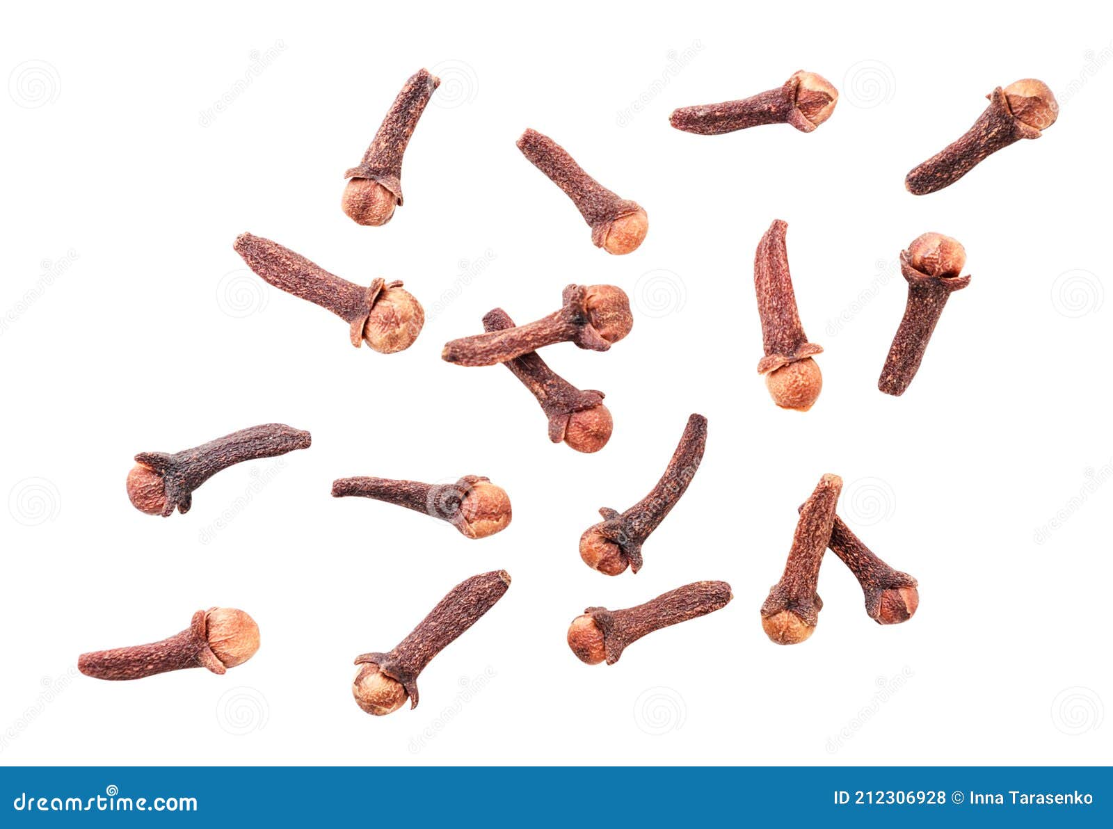 Set of Cloves Close-up on a White Background. Isolated. Stock Photo ...