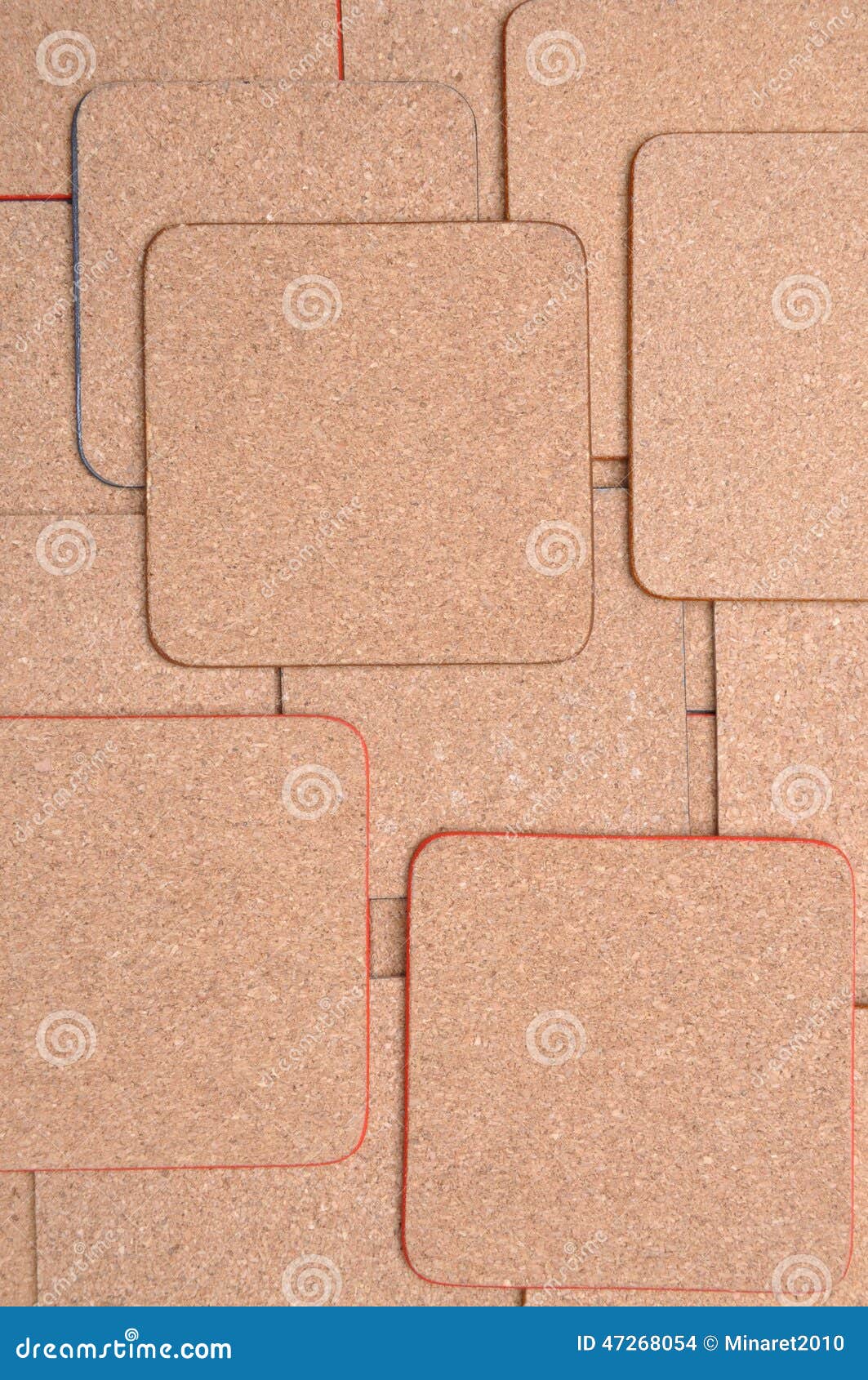 Set of Coaster Cork Pads for Protection Stock Photo - Image of table ...