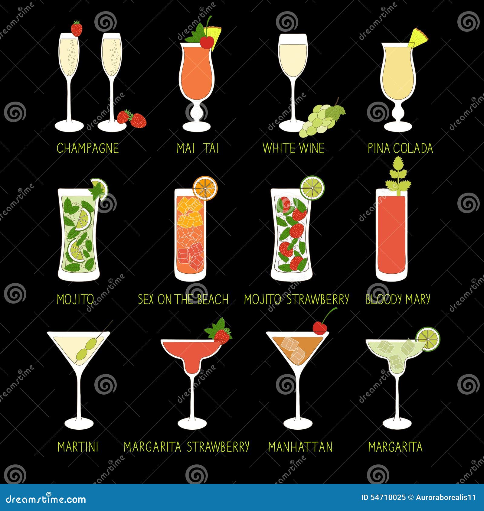 Alcoholic Drinks Black Background Stock Illustrations – 1,673 Alcoholic ...