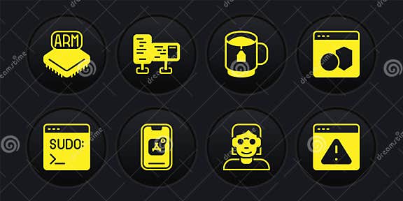 Set Code Terminal Software Mobile Apps Hacker Or Coder Cup Tea With Tea Bag Computer 0432
