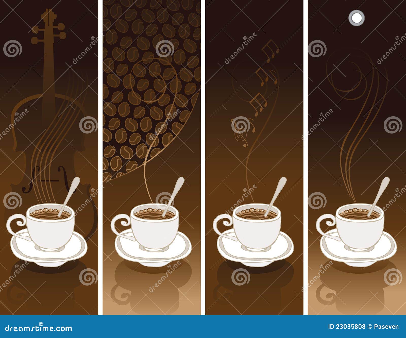 Set of coffee banners stock vector. Illustration of drink - 23035808