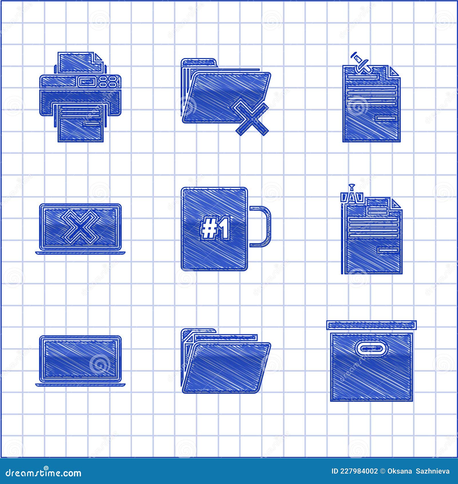 Set Coffee Cup, Document Folder, Carton Cardboard Box, File Document ... Set Coffee Cup, Document Folder, Carton Cardboard Box, File Document ...