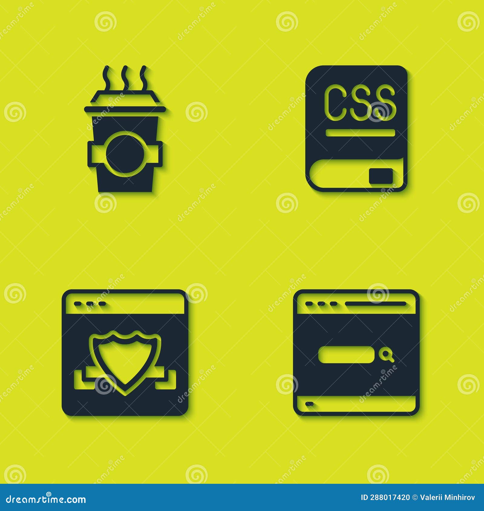 Set Coffee Cup To Go, Search Engine, Browser with Shield and Books ... Set Coffee Cup To Go, Search Engine, Browser with Shield and Books ...