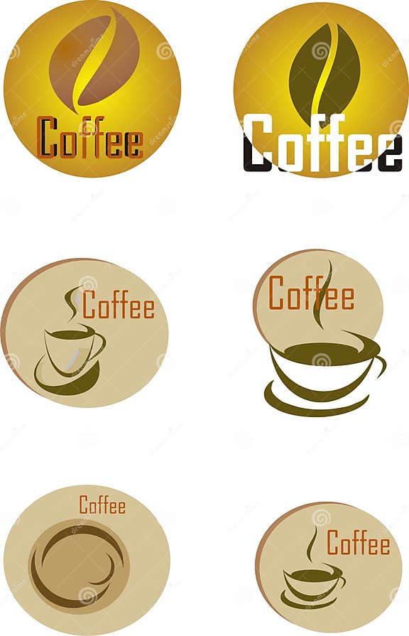 Set of Coffee Design Elements Stock Vector - Illustration of mocha ...