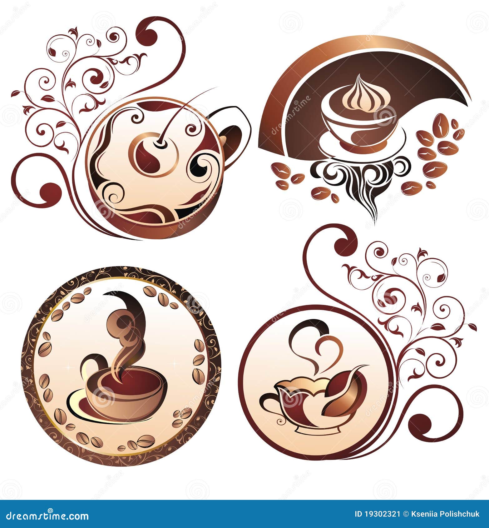 Set of Coffee,tea Elements for Your Design Stock Vector - Illustration ...