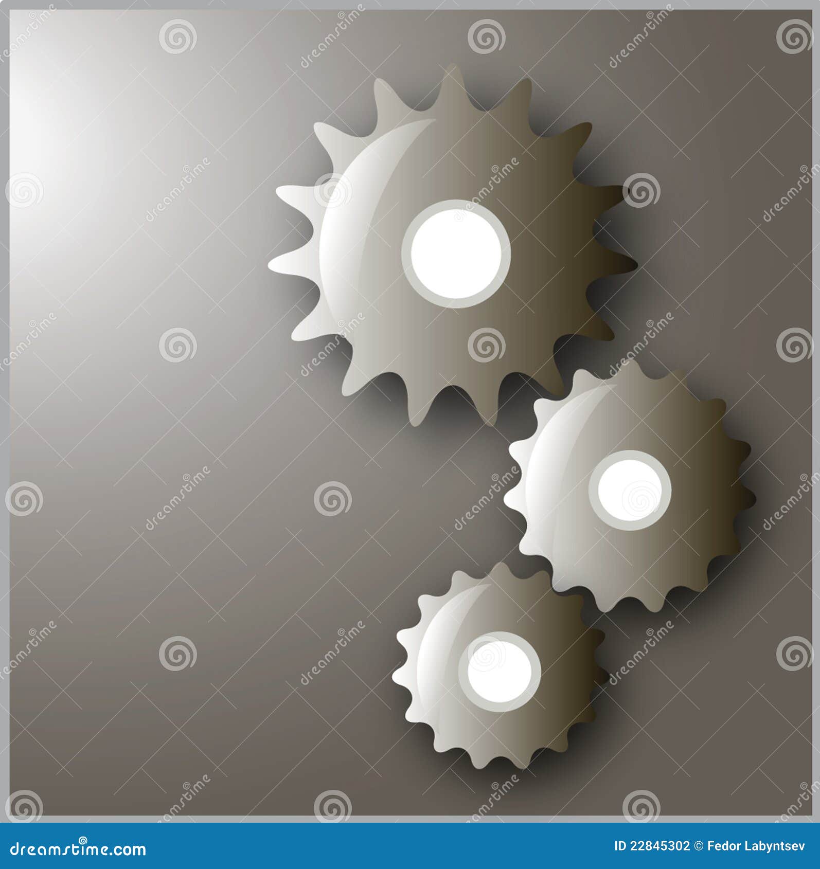 Set of cog-wheels in the stock vector. Illustration of abstraction ...