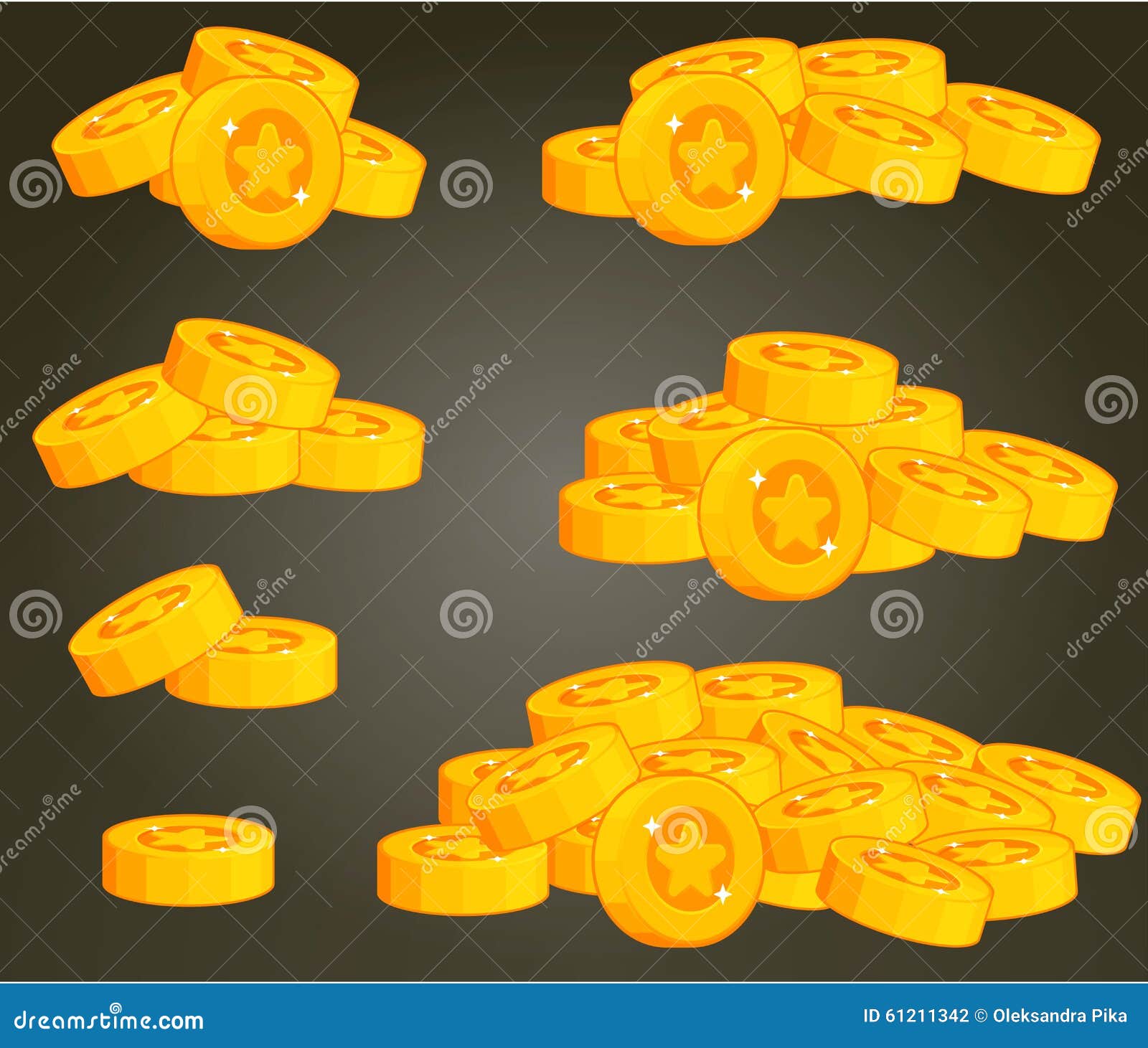 Set Coin Piles Ui Stock Illustrations – 10 Set Coin Piles Ui Stock ...