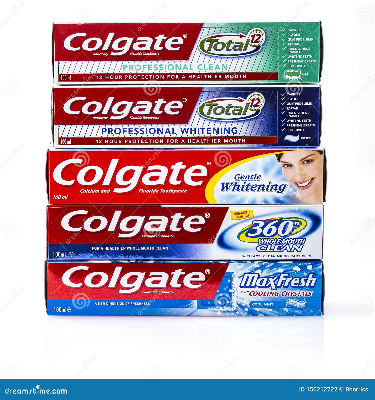 Set Of Colgate Tooth Paste On Colgate Is A Brand Of Toothpaste Produced ...