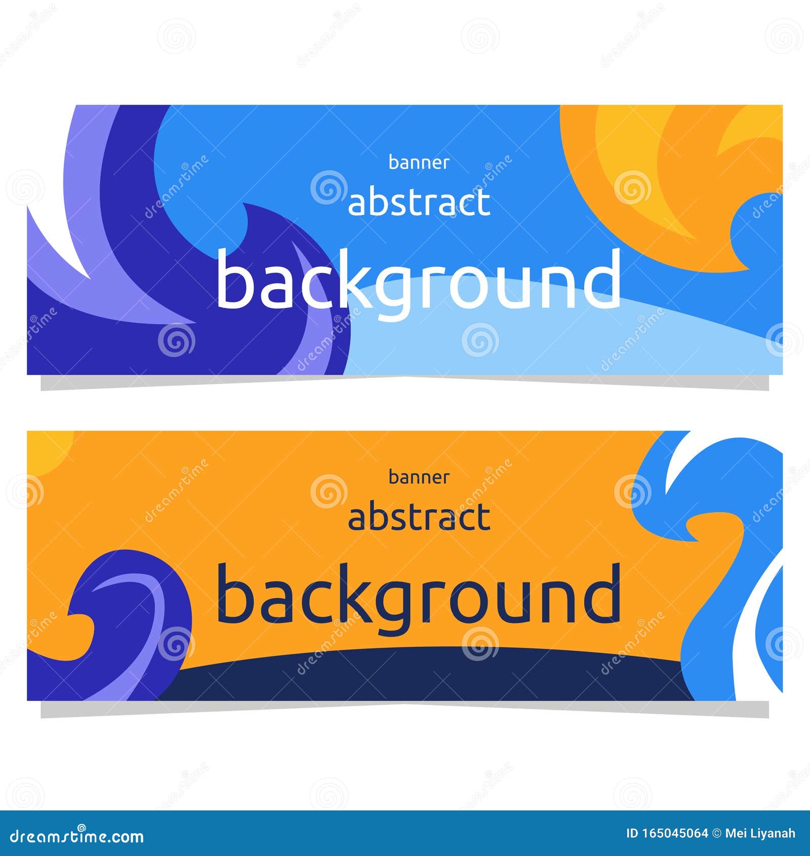 Set Collection Abstract Banner. Empty Modern Template Design for Web ...