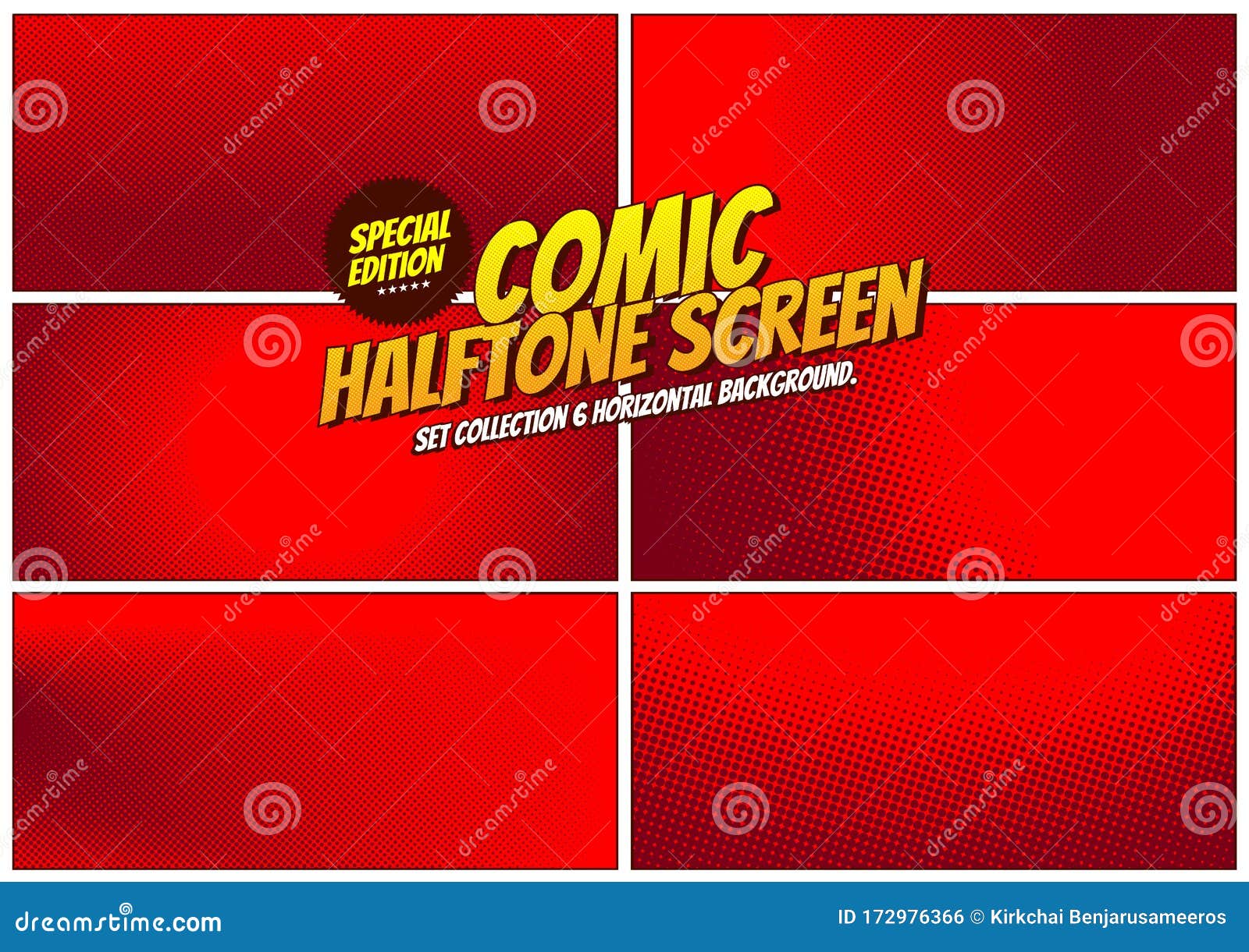 Halftone Screen Strip Comic Young Woman Close-up Portrait Office Worker ...