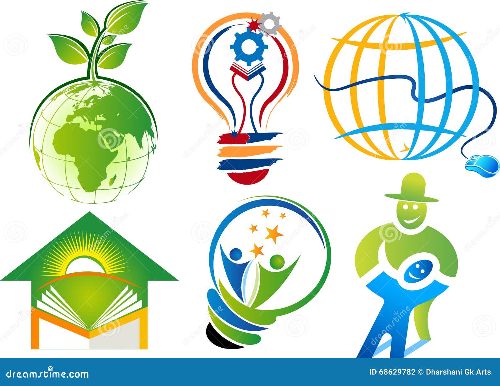 Set collection logos stock vector. Illustration of family - 68629782