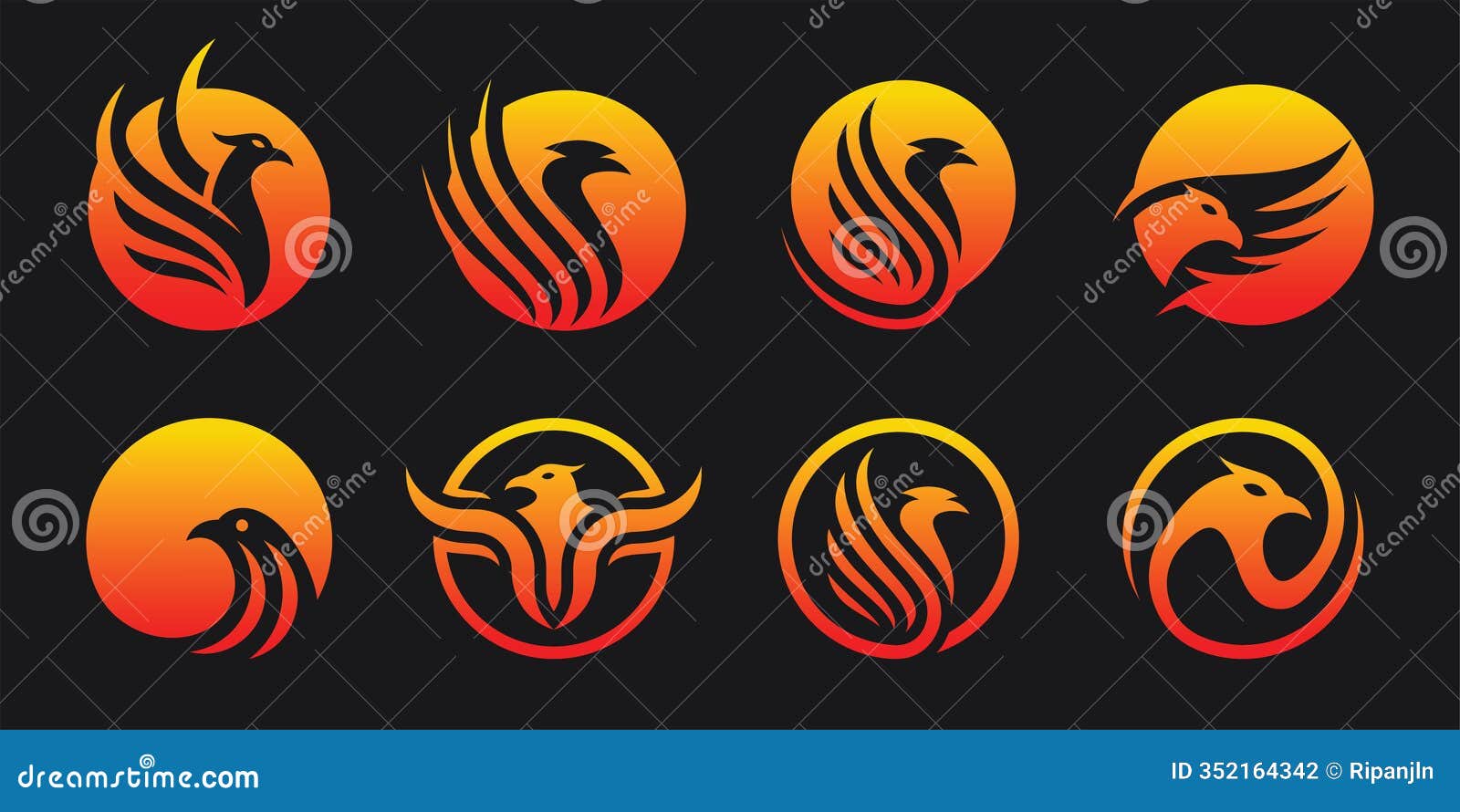 HAWK LOGO ICON DESIGN, BIRD LOGO ICON TEMPLATE, EAGLE LOGO TEMPLATE ...