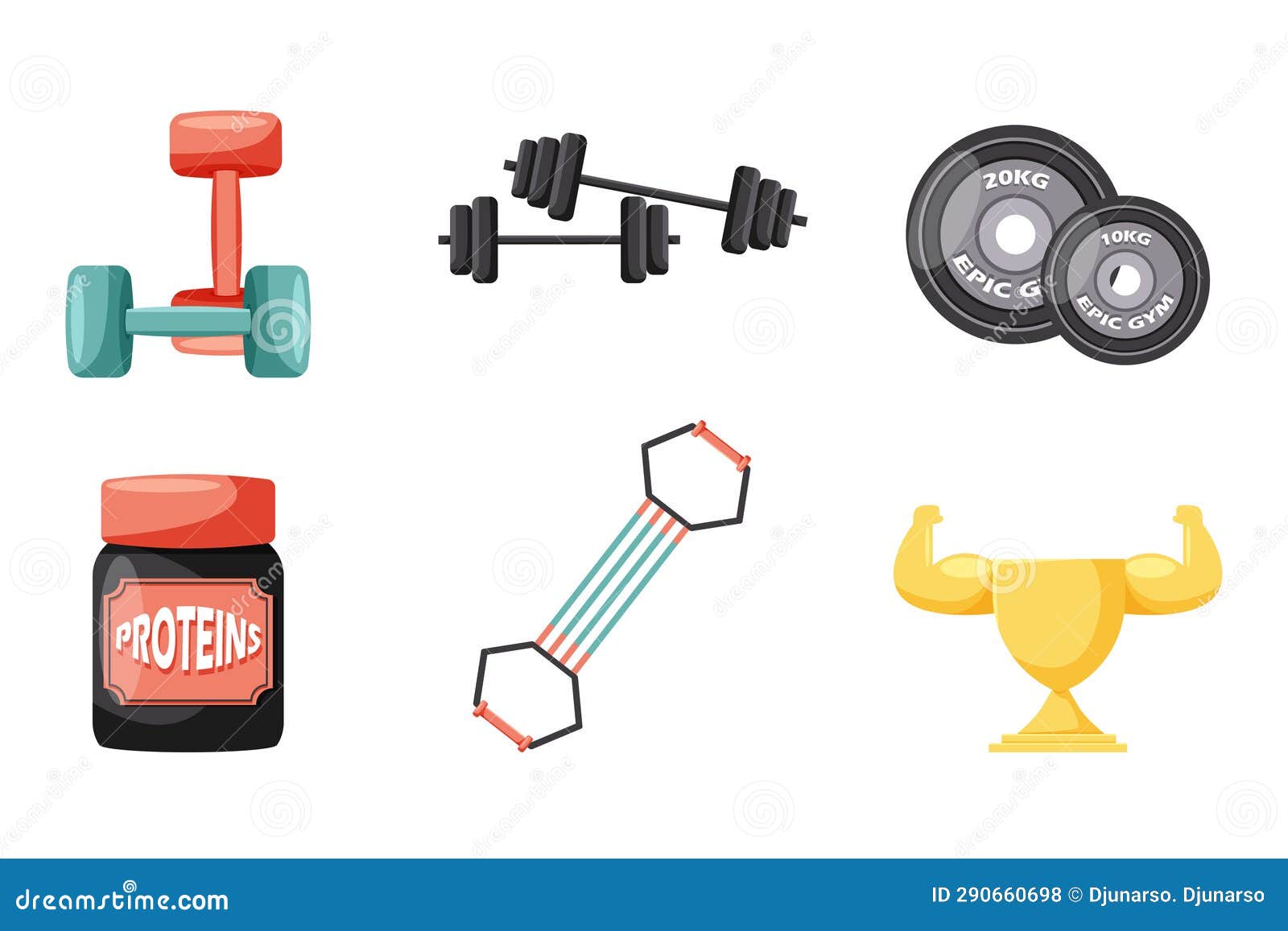 Set Collection of Sport Element Stock Illustration - Illustration of ...