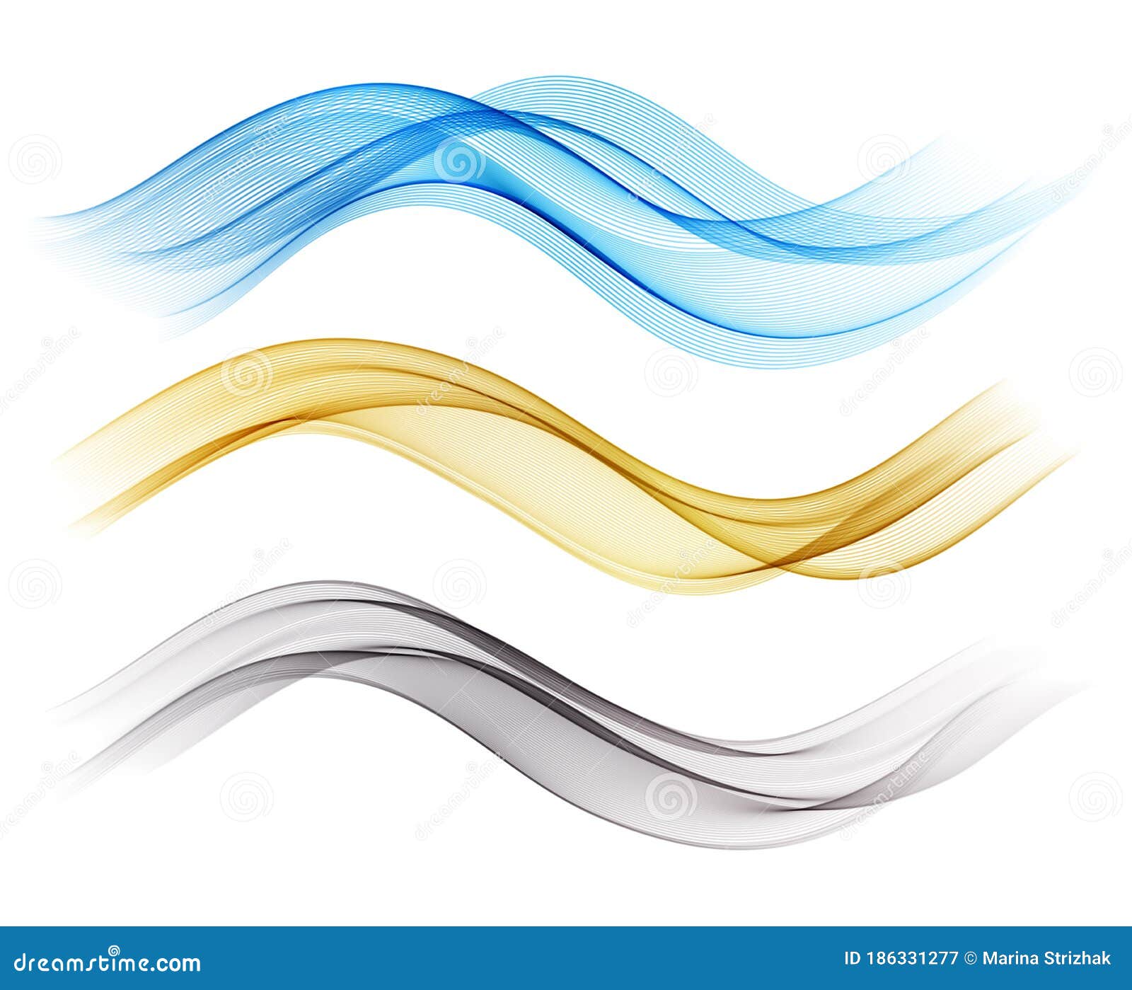 Set of Color Abstract Wave Design Element Stock Vector - Illustration ... Set of Color Abstract Wave Design Element Stock Vector - Illustration ...