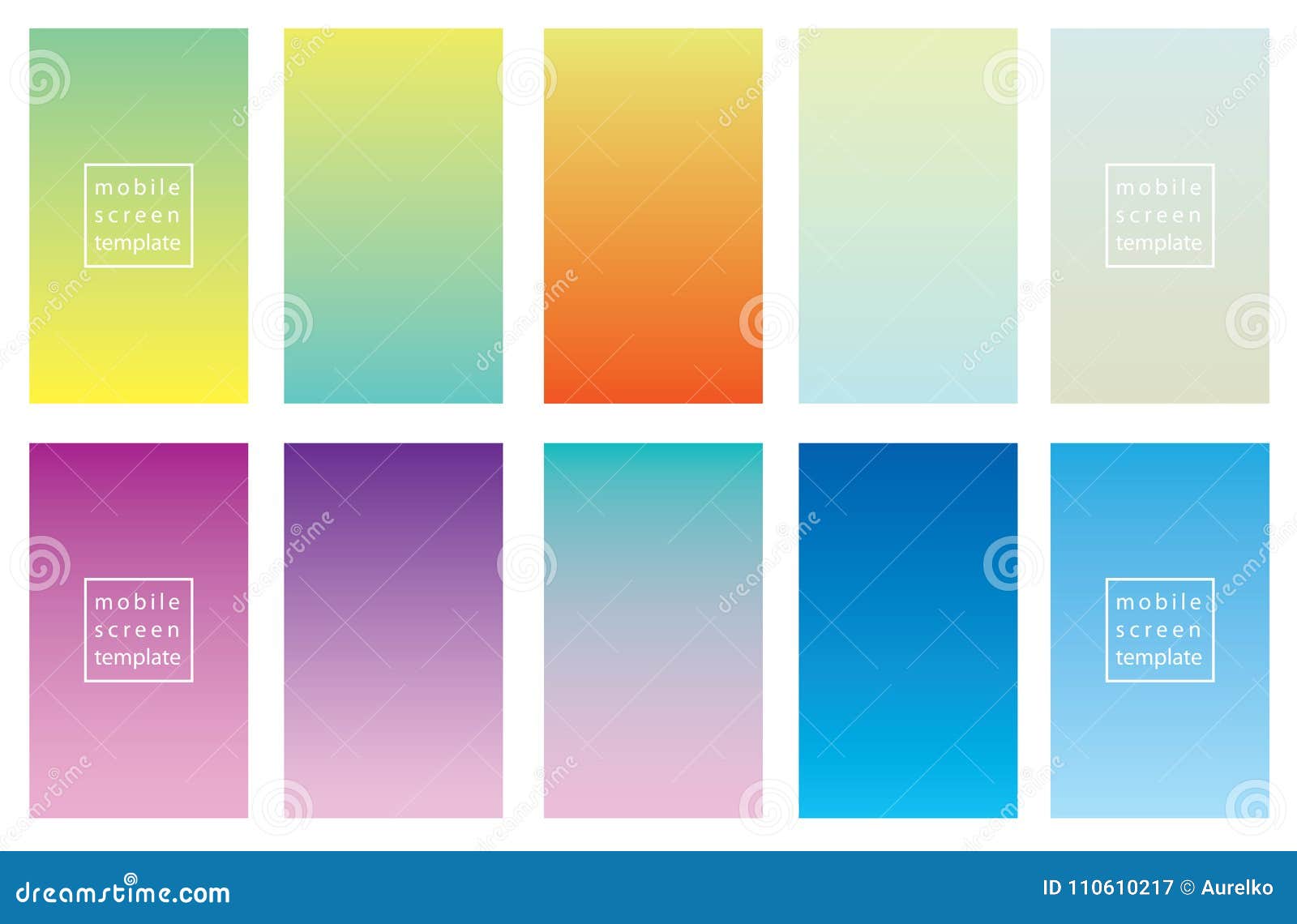 Temp screen smart stock vector. Illustration of pastel - 110610217