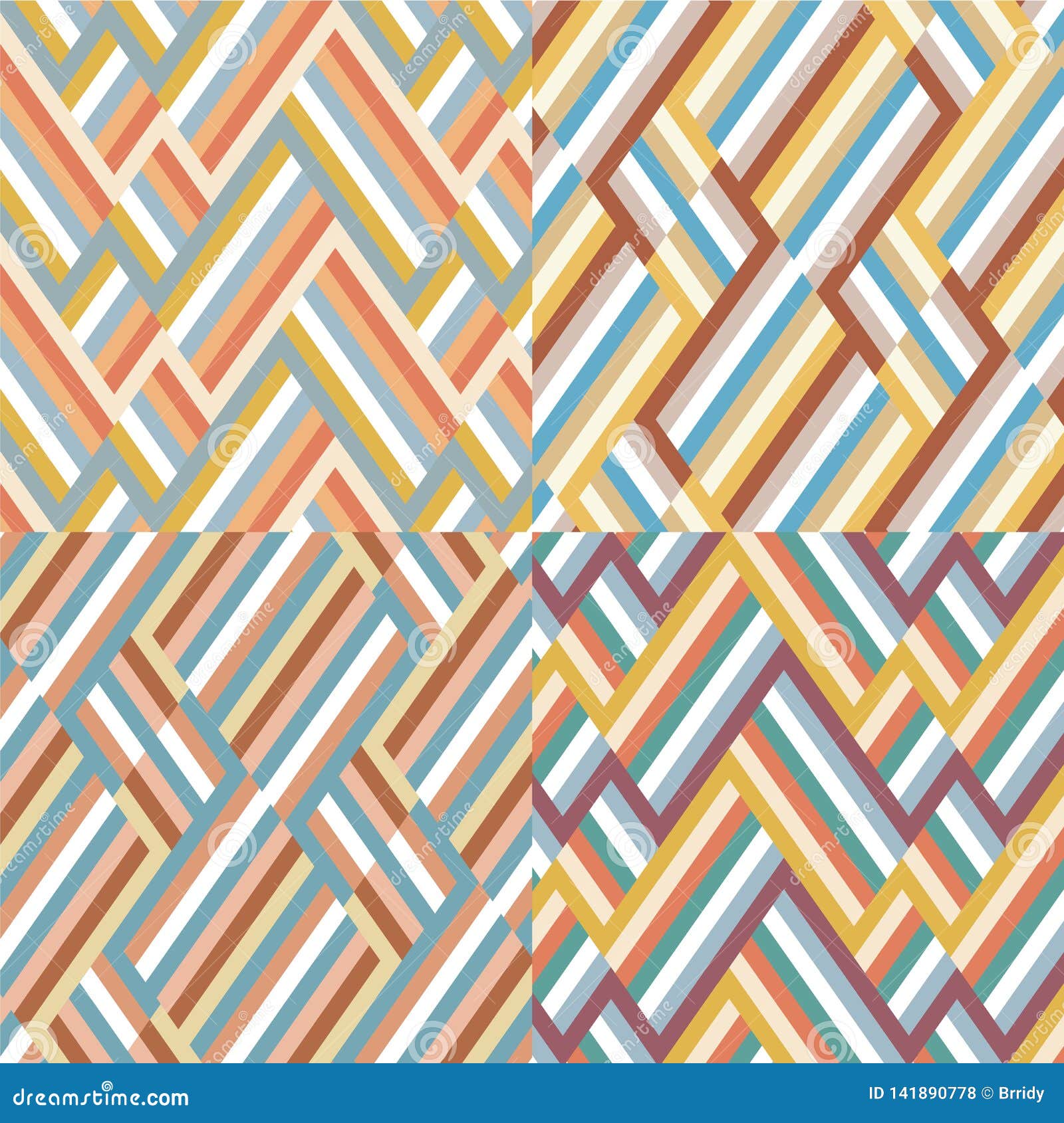 Set of Color Block Backgrounds. Vector Geometric Patterns Stock Vector ...