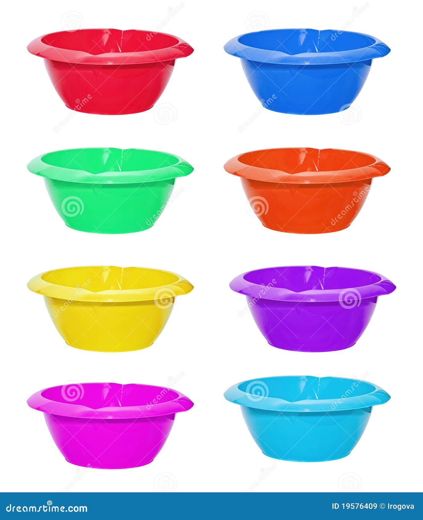 Set of color bowls stock image. Image of group, plastic - 19576409