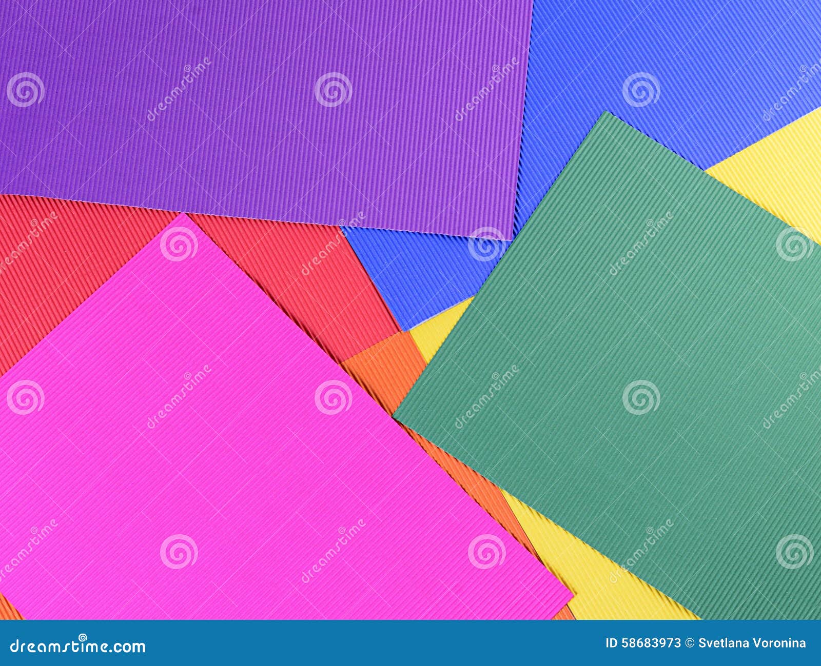 Set of a Color Crepe Paper Close Up Stock Image - Image of closeup ...
