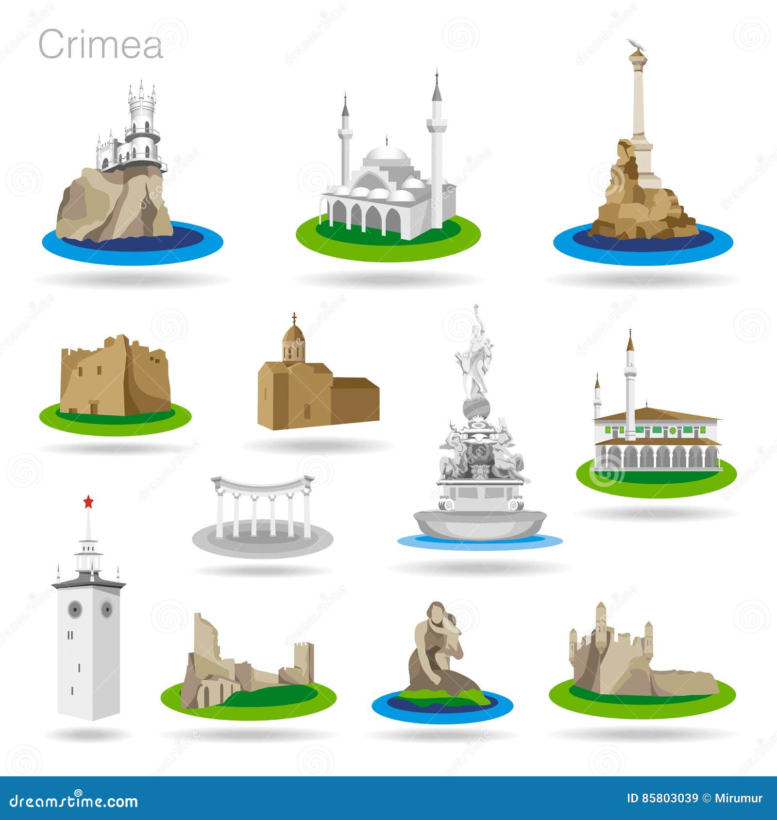 Crimea Map Vector Illustration | CartoonDealer.com #38583244