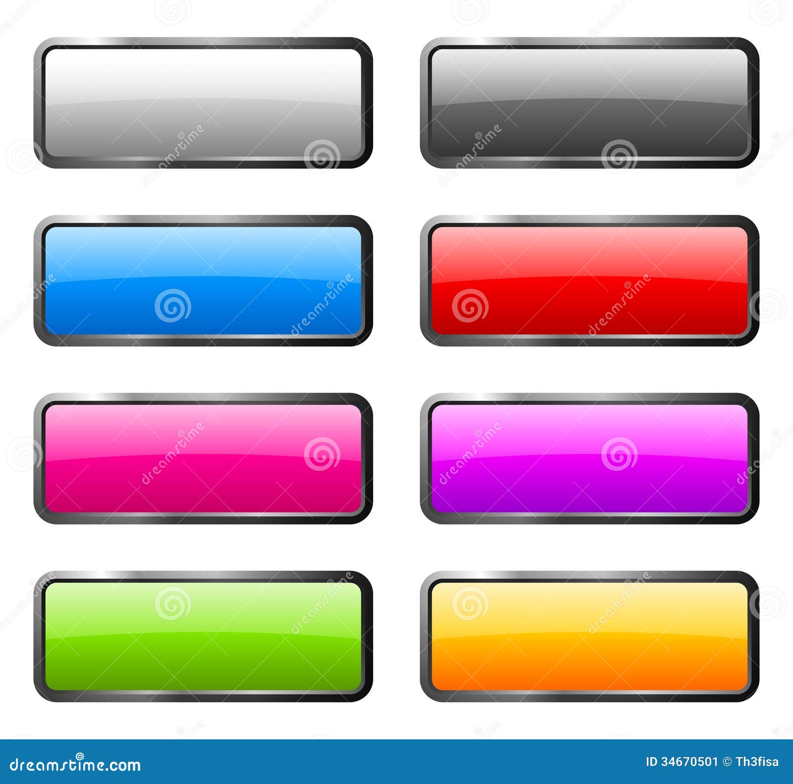 Set of color glass buttons stock illustration. Illustration of button ...